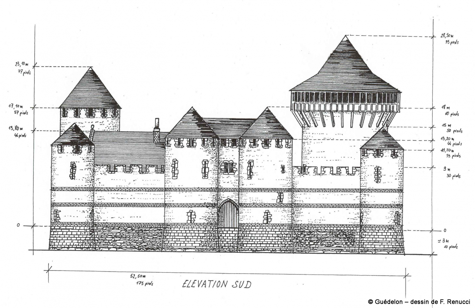 Les plans du château – Guédelon